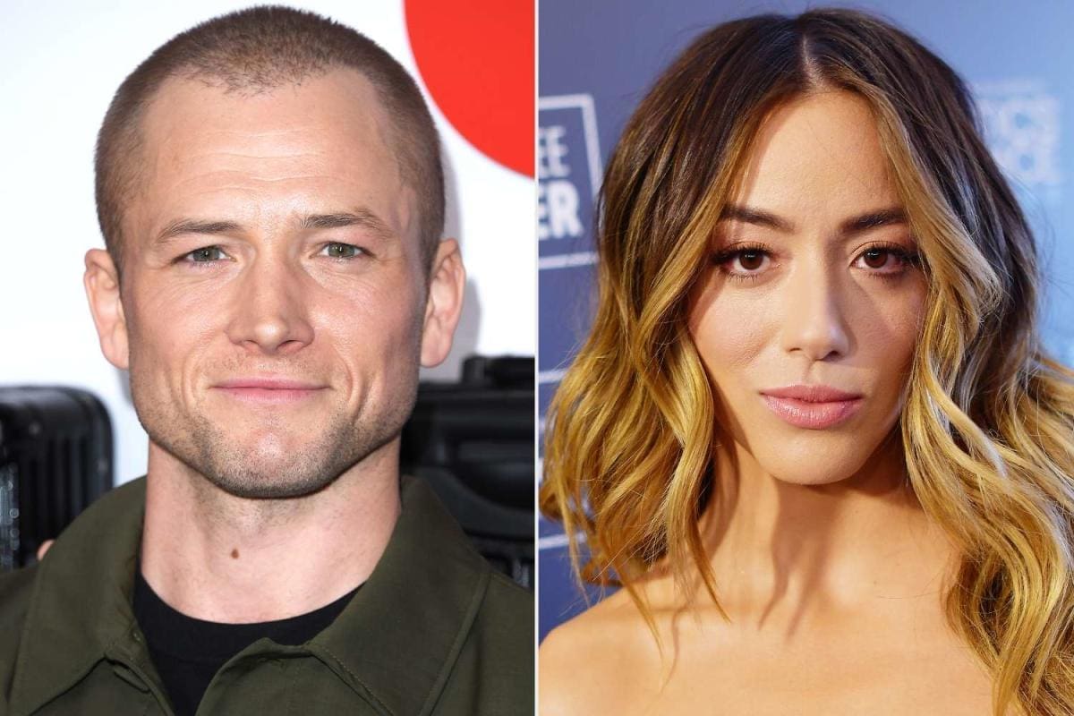 Taron Egerton and Chloe Bennet A Stroll Through New York City | Miami Daily Life