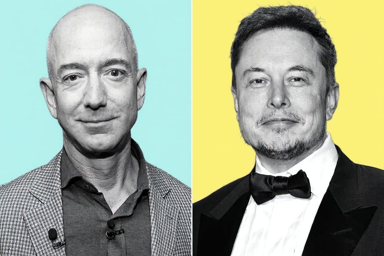 Elon Musk vs. Jeff Bezos: Tech Titans Face Off in Epic Battle